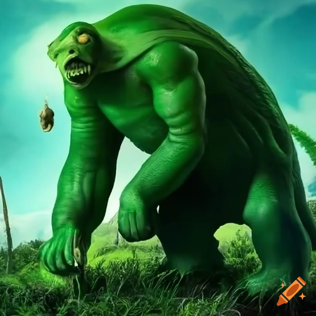 Green giant walking the land
