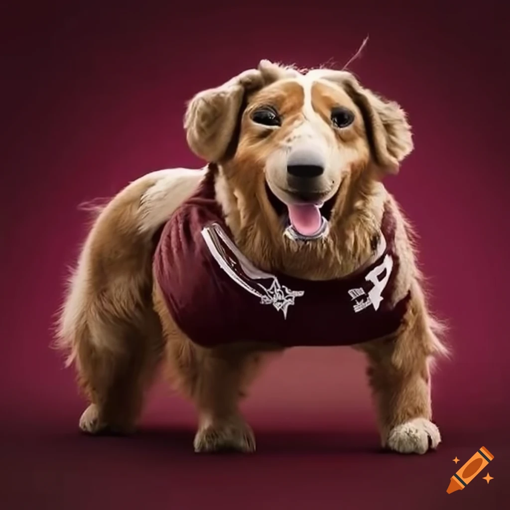 Texas A&M University's beloved mascot, Reveille, representing school ...