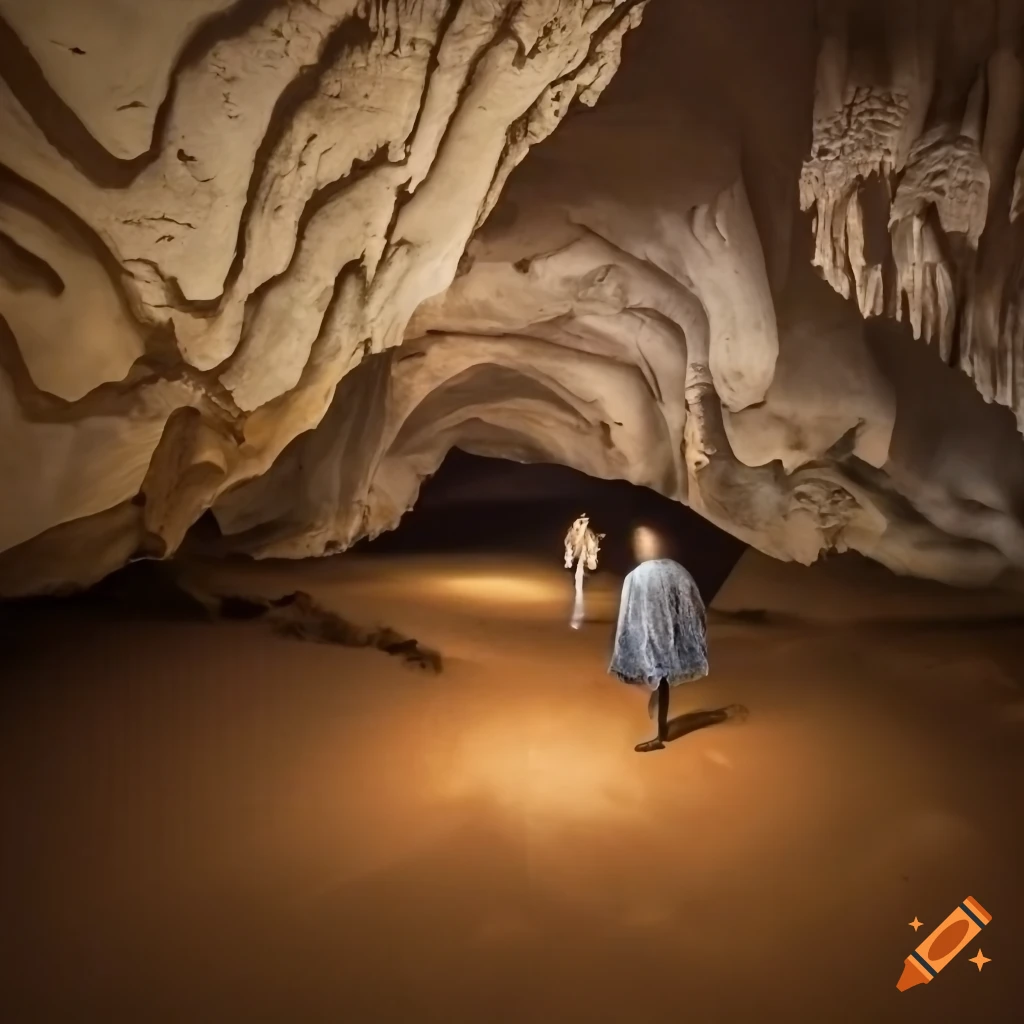 Newly updated caves on Craiyon