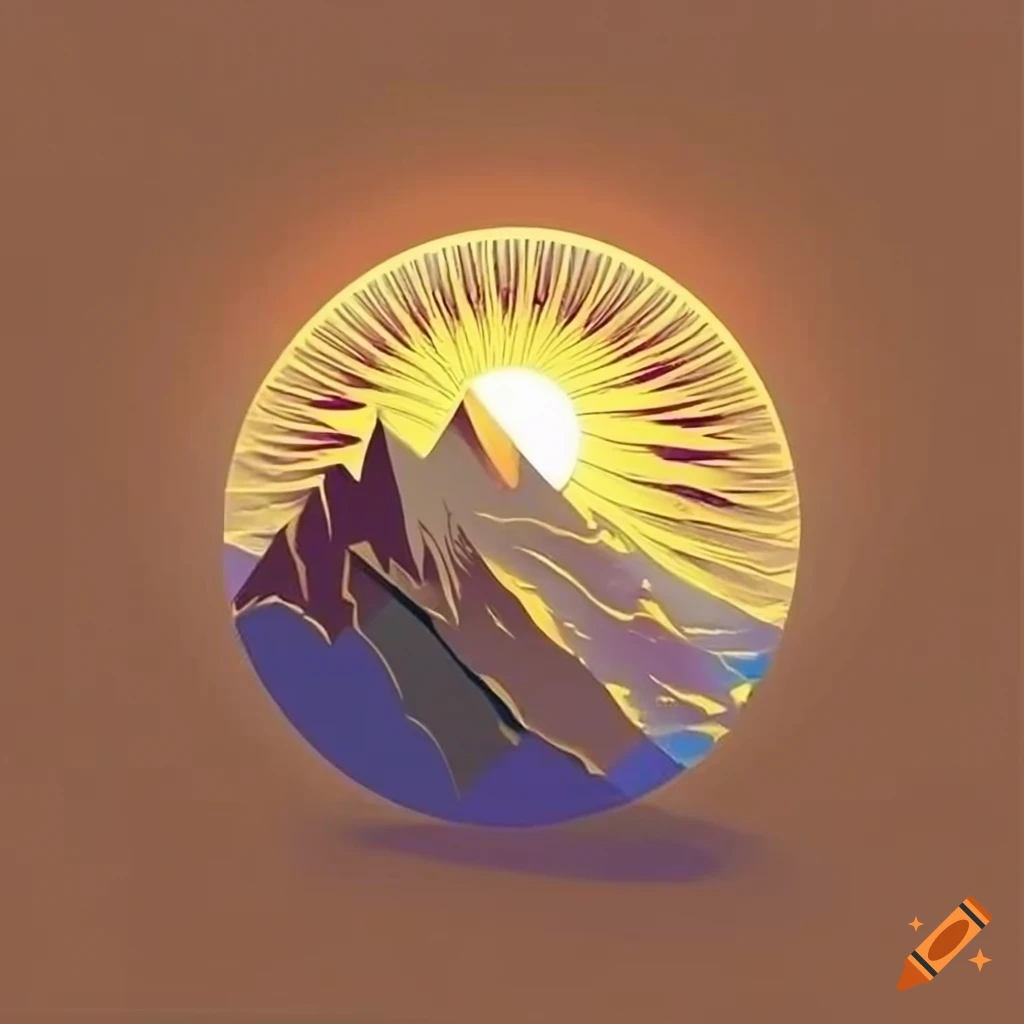 The sun rising over the mountains and illuminating the earth with its ...