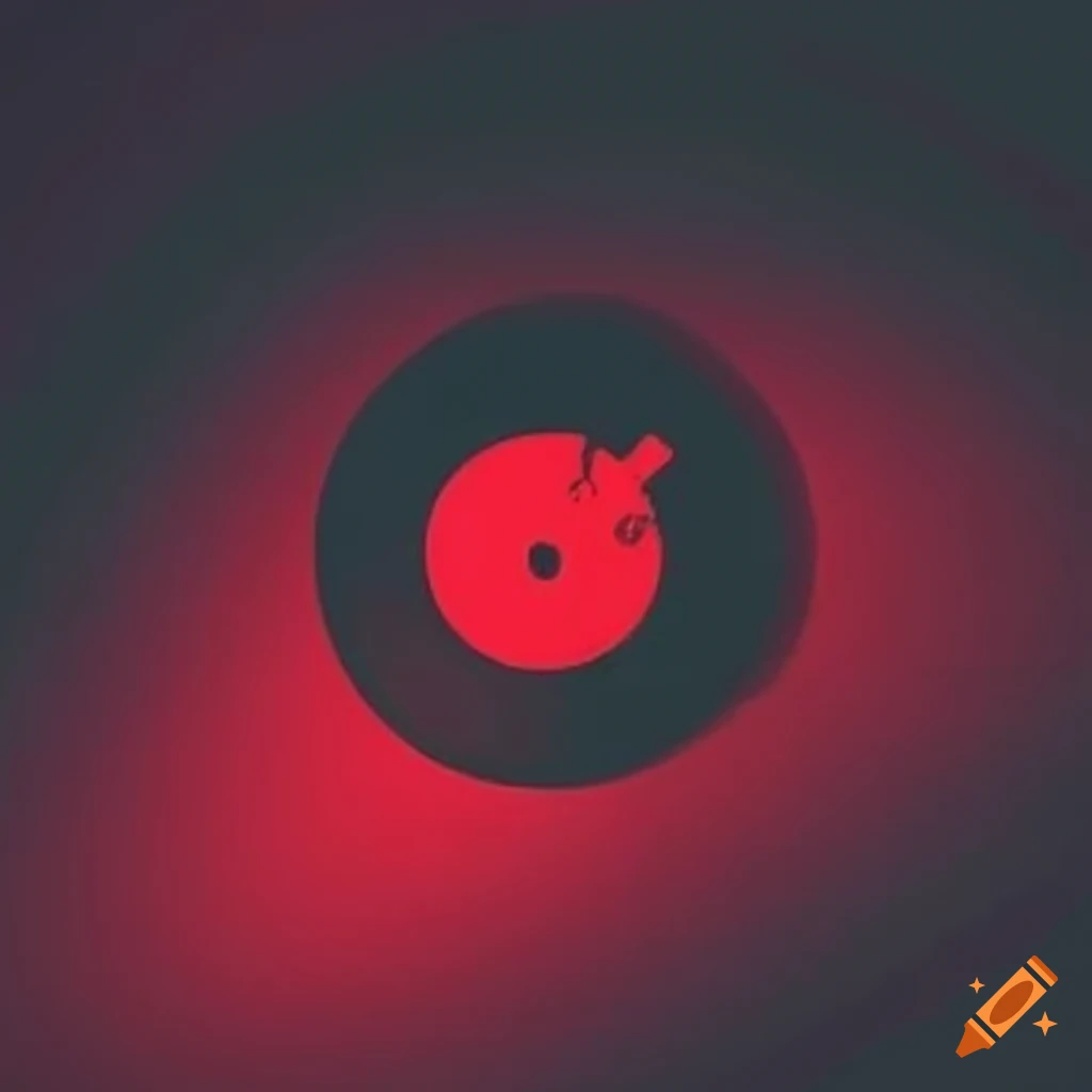 Simple black and red punk app logo on Craiyon