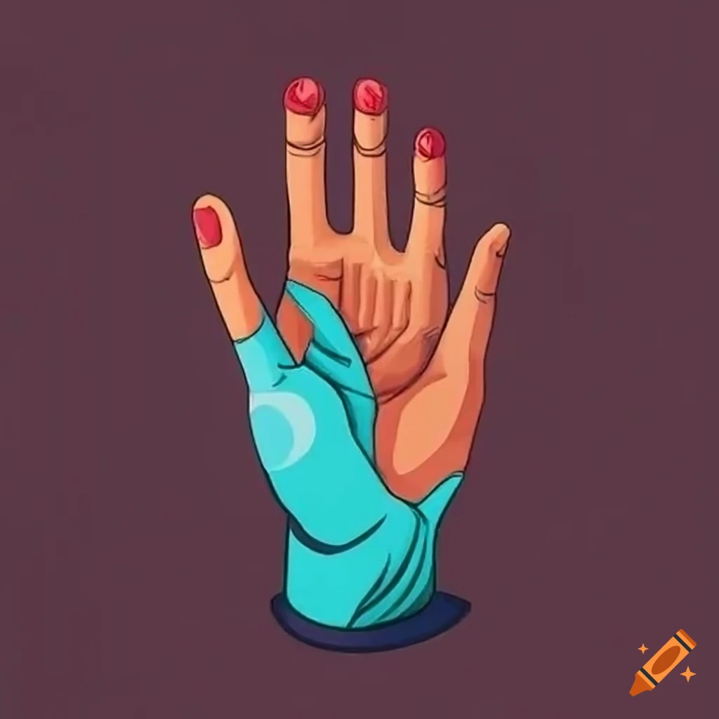 Invisible hand on Craiyon