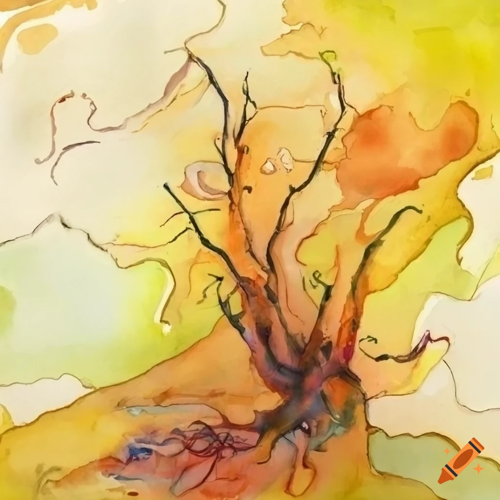 Aquarela background abstract painting van gogh style relevo