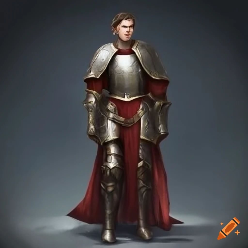 Armor for a male character froma fantasy story that includes belts and cape
