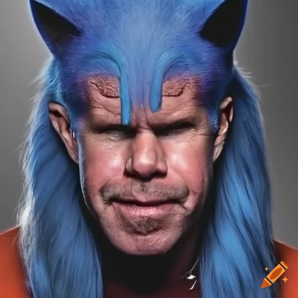 Ron perlman as sonic the hedgehog for halloween