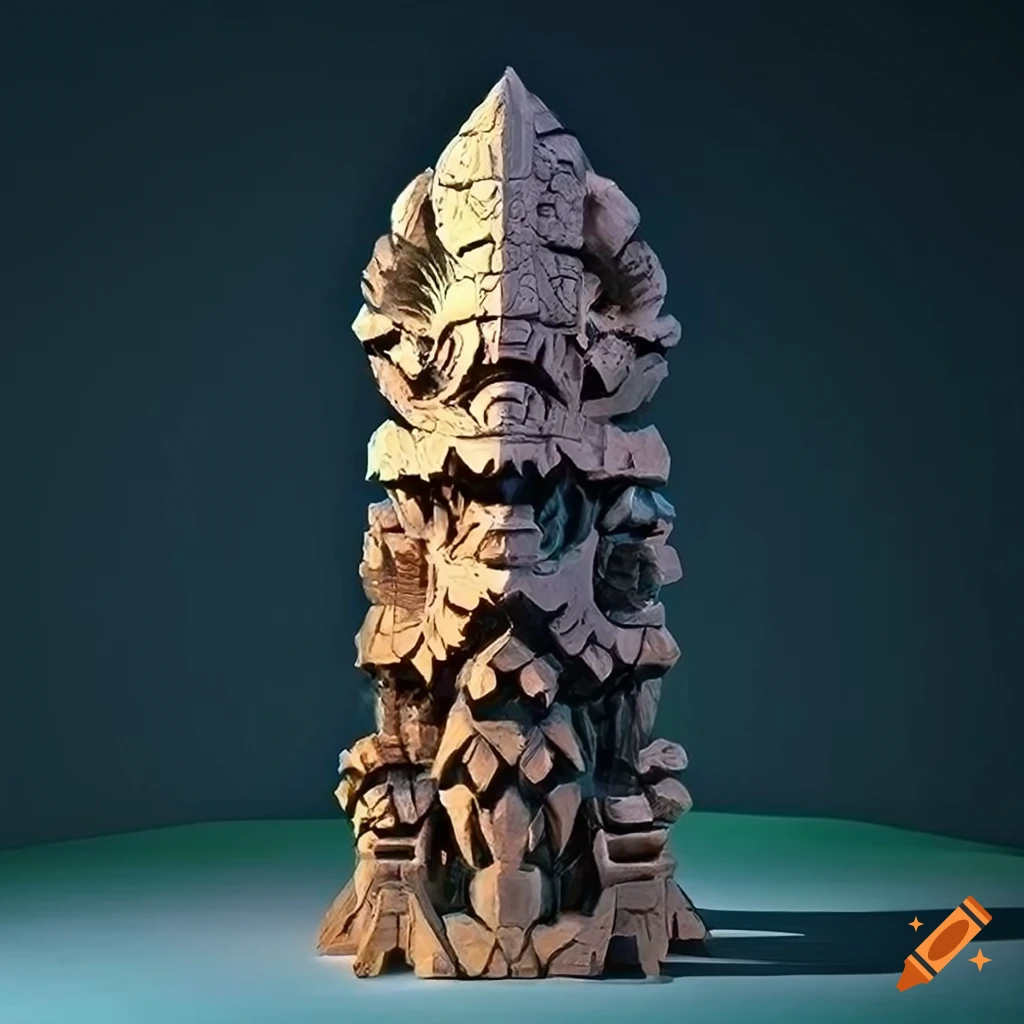 ‘Architectural Stave carving’-Style, Zelda game sculpture, stunning ...