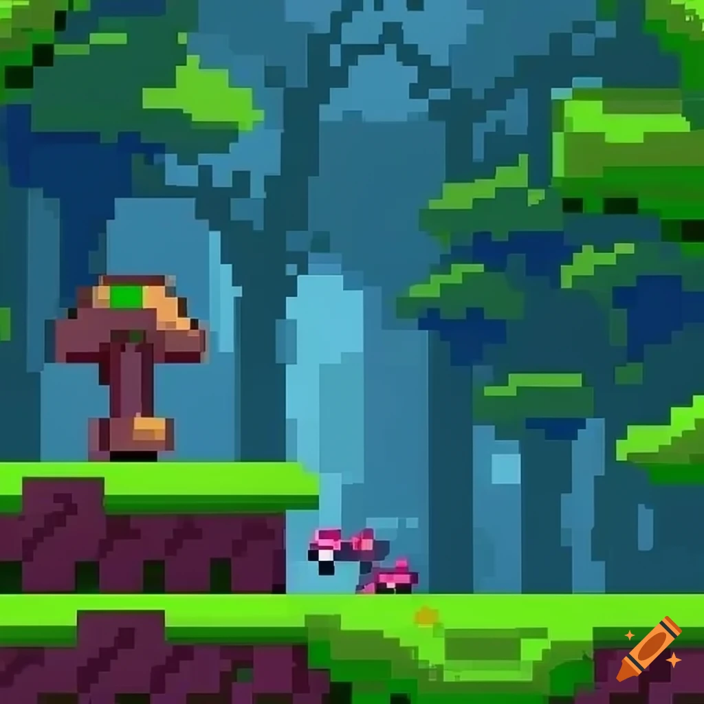 Game background pixel art
