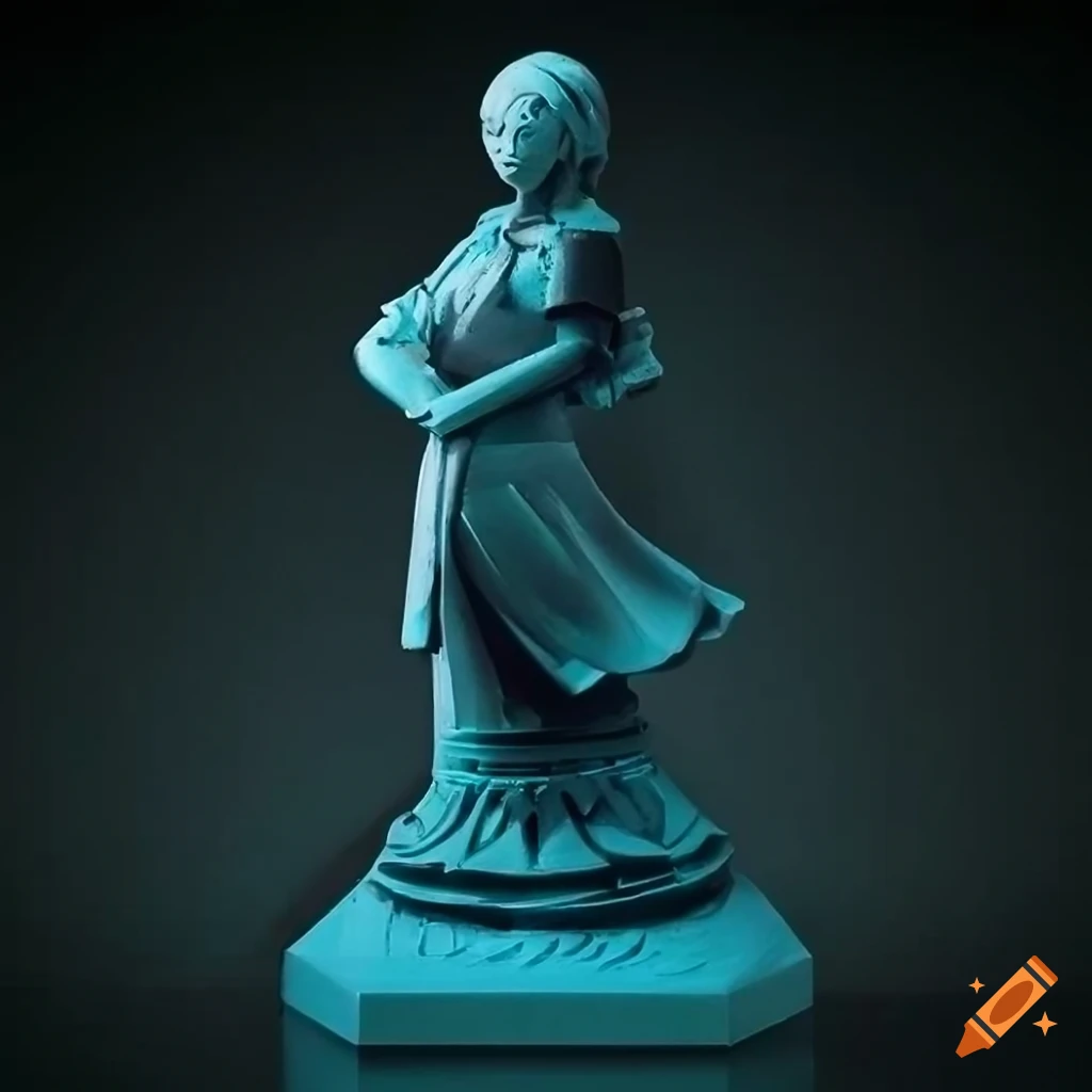 ‘🏣 stave carving’-style, hd zelda game sculpture, stunning focal-depth ...