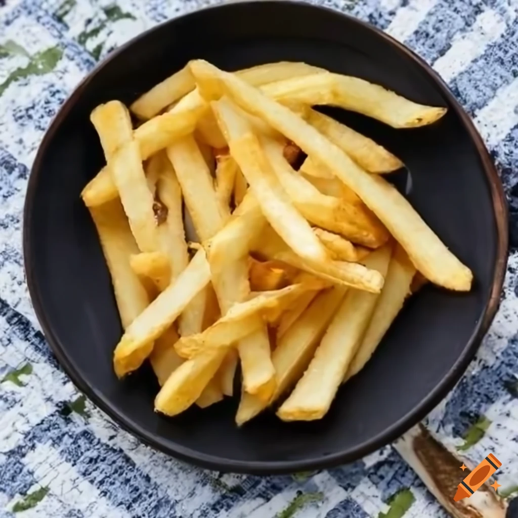 French fries on Craiyon