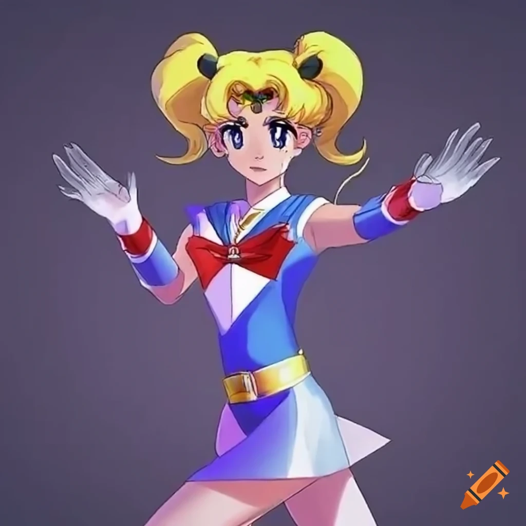 Sailor Moon Dressed As A Power Ranger