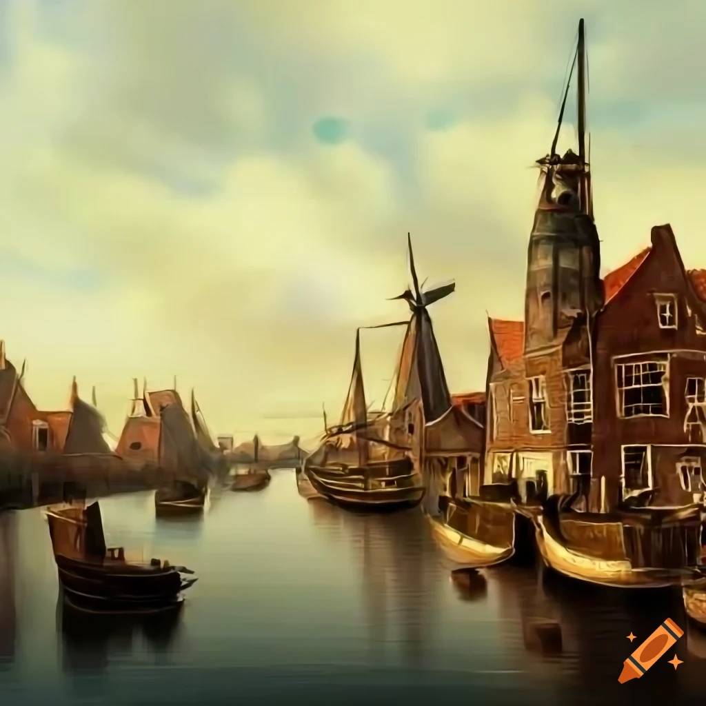 Realistic style, well-rendered, digital painting of 17th century scene ...