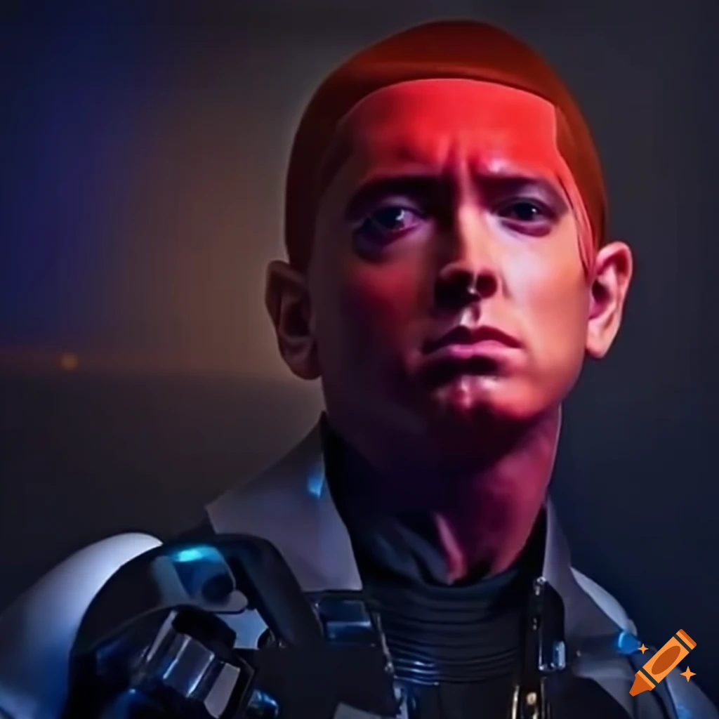 Futuristic robotic eminem on Craiyon