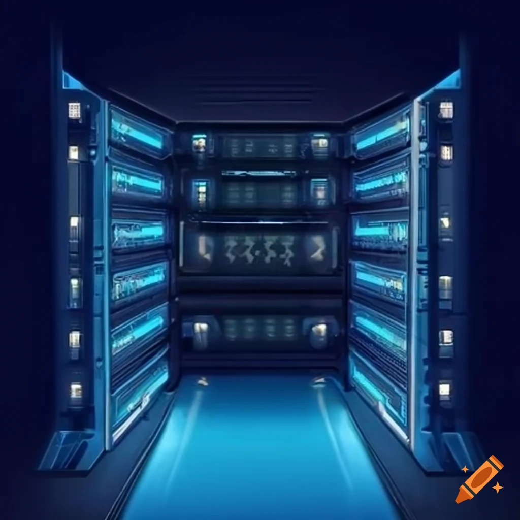 Servers interface on Craiyon