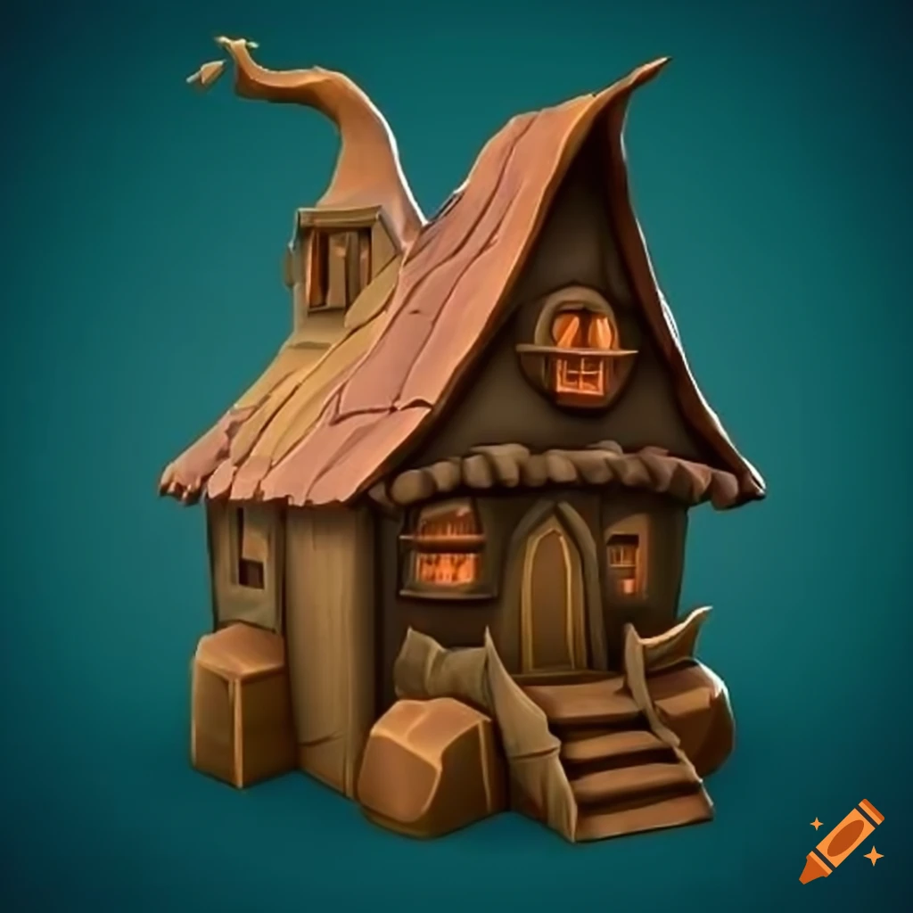 Witch hut stylized