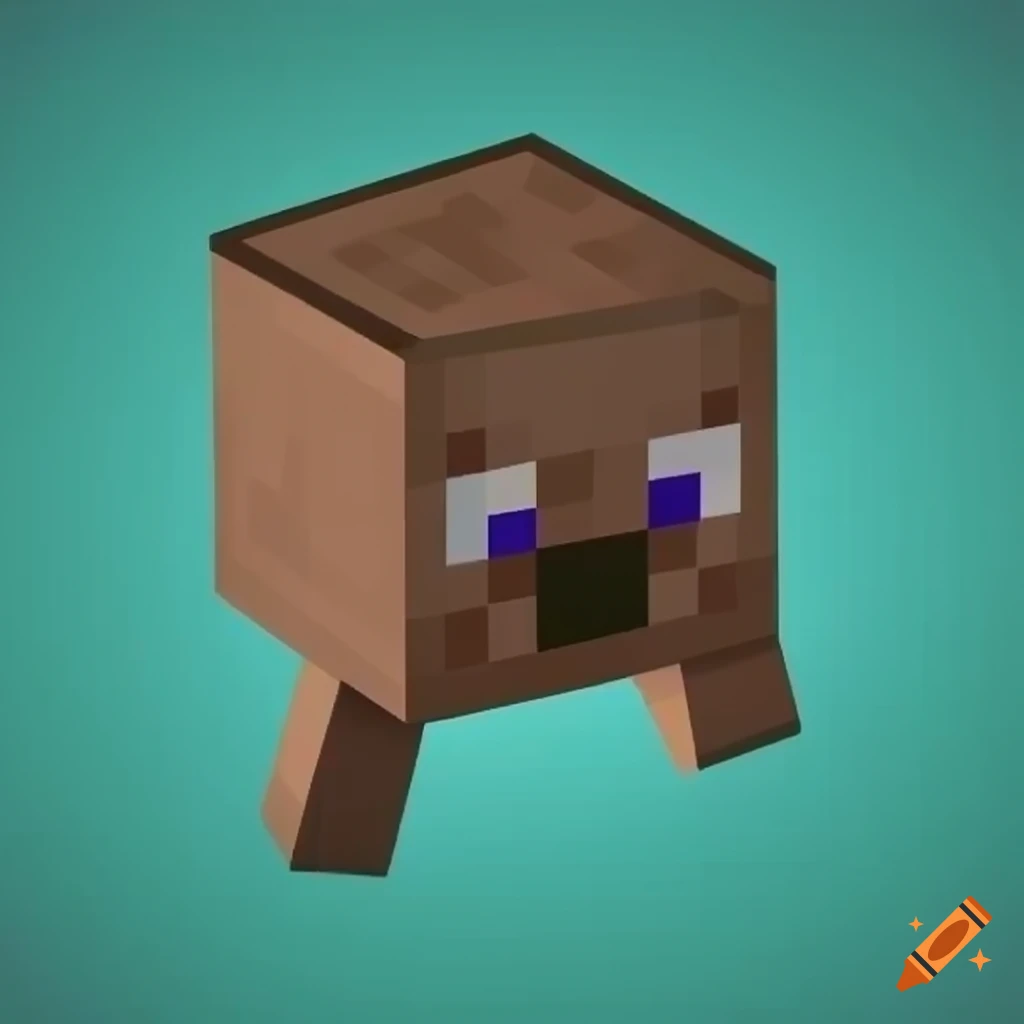 Minecraft logo blocky