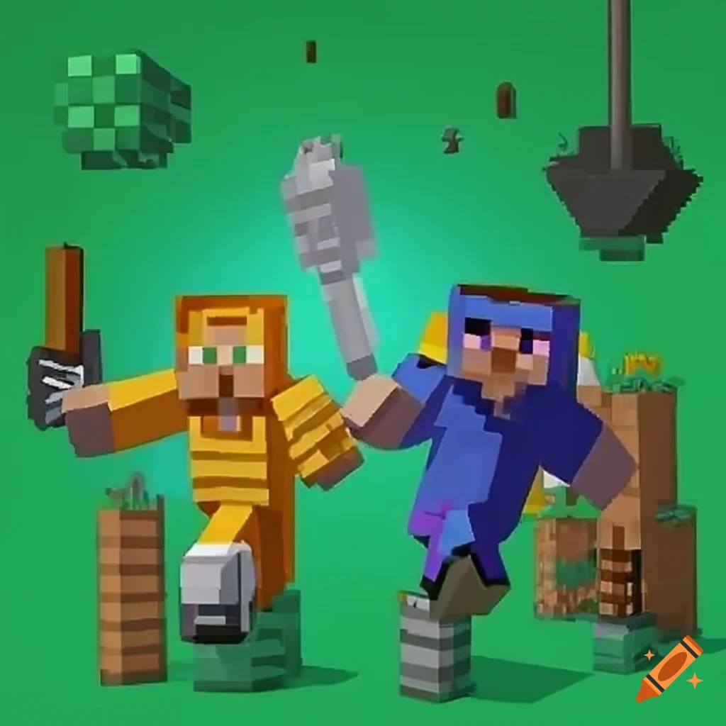 Minecraft maintenance on Craiyon