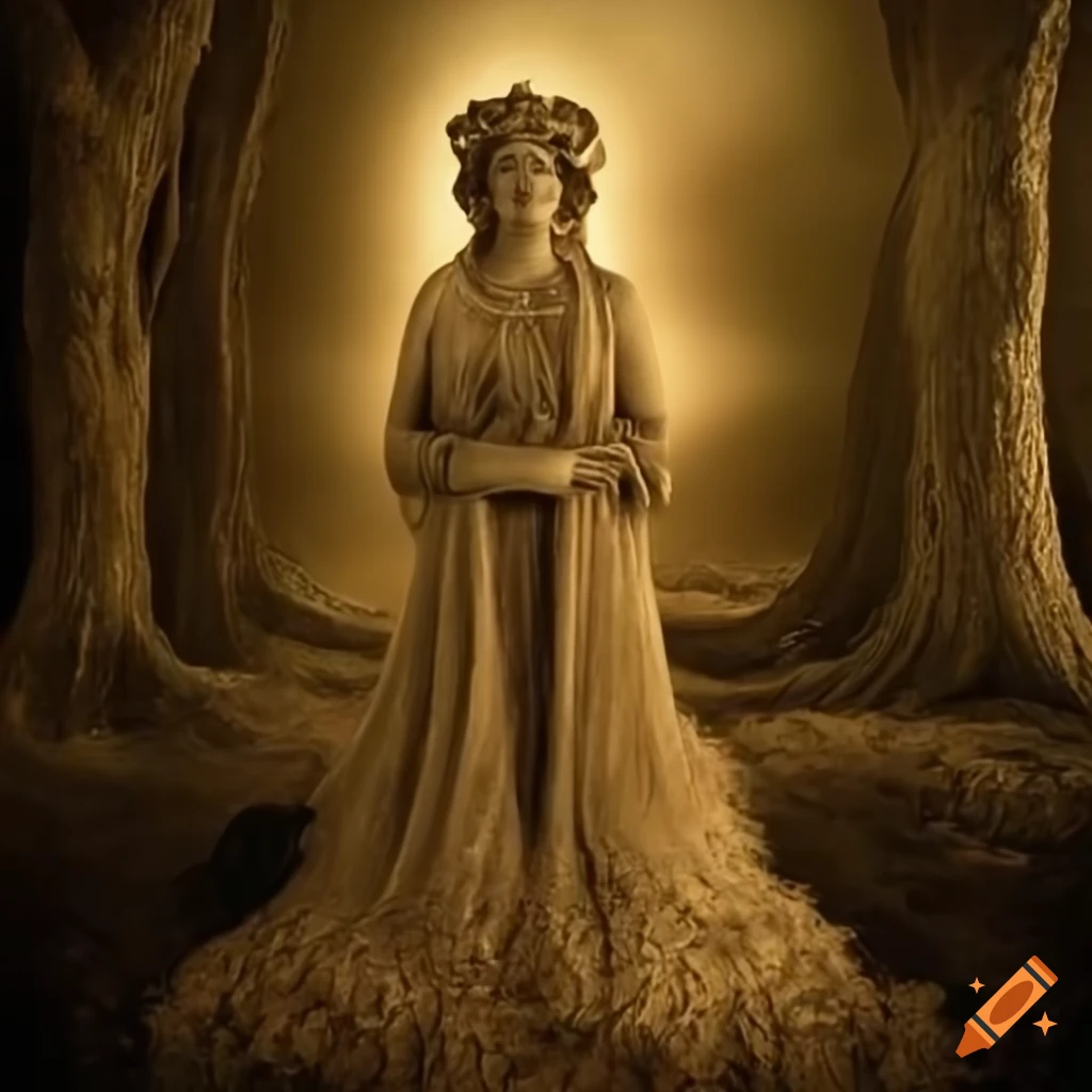 Goddess Asher in the image of a tree (Ancient Jewish style) on Craiyon