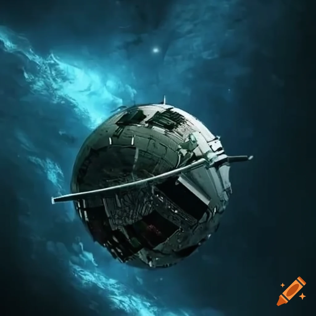 Matrix-inspired satellite in futuristic style on Craiyon