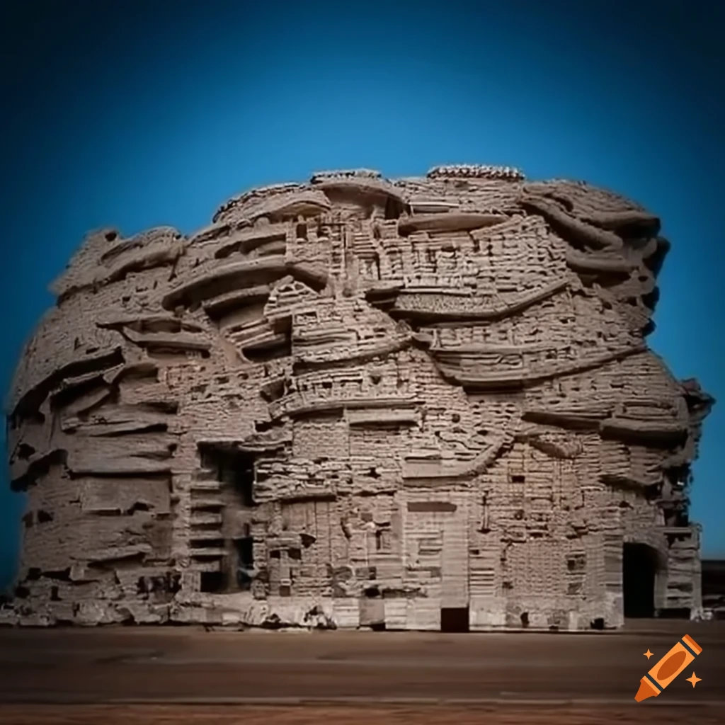 Gigantic anthill-type building on Craiyon