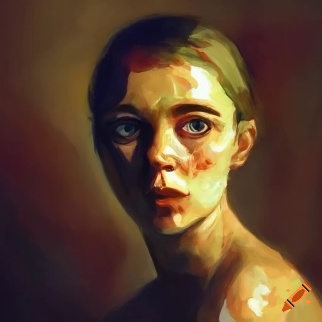 Self portrait on Craiyon