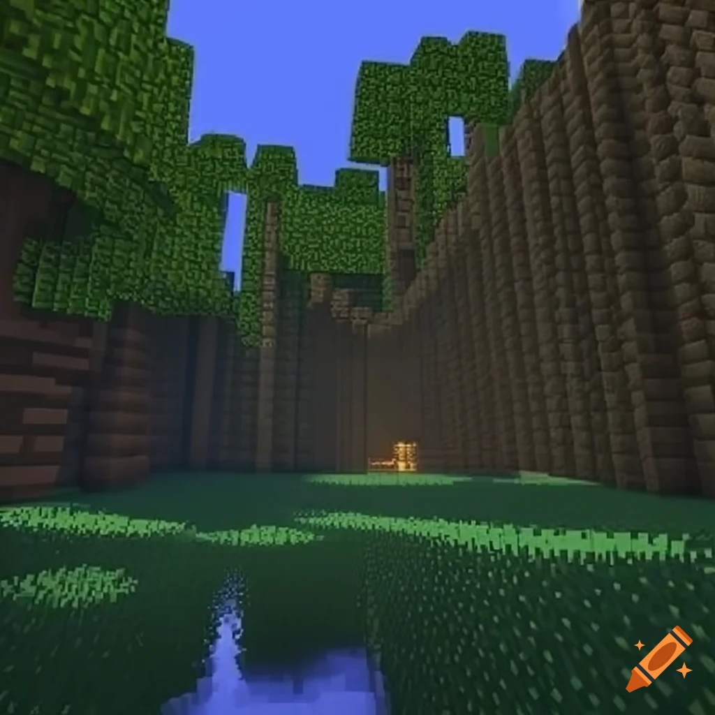 Minecraft build swap on Craiyon