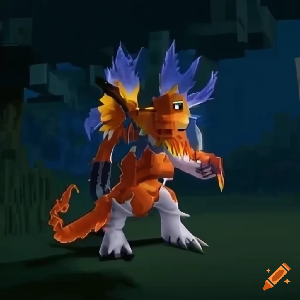 Minecraft digimon servers on Craiyon