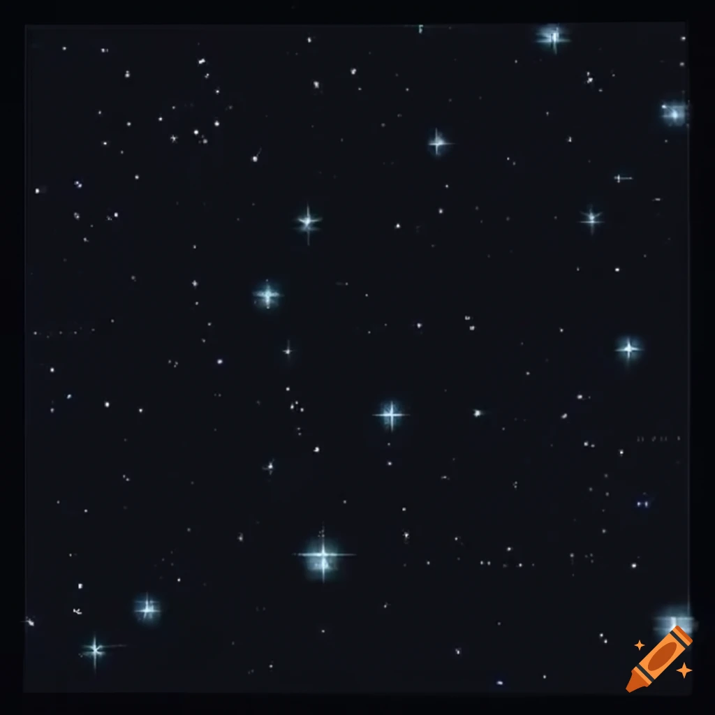 Satellite navigation matrix style stars sky