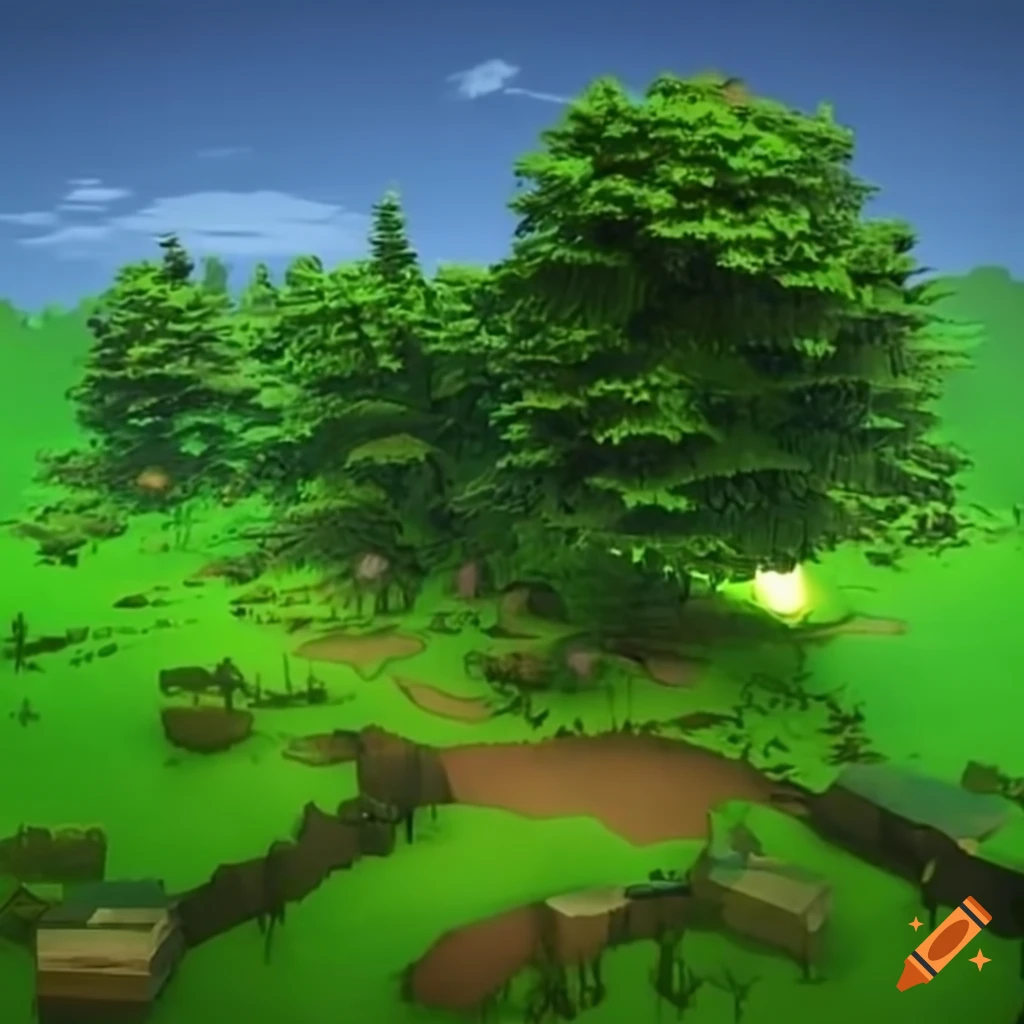 Custom generated land on Craiyon