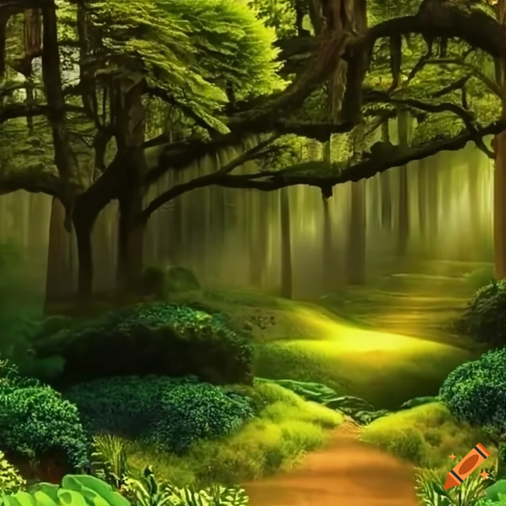 Explore lush landscapes on Craiyon