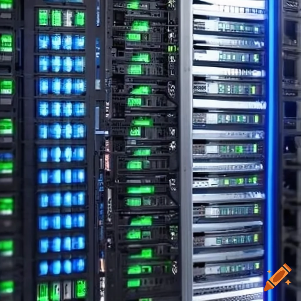 Enormous servers on Craiyon