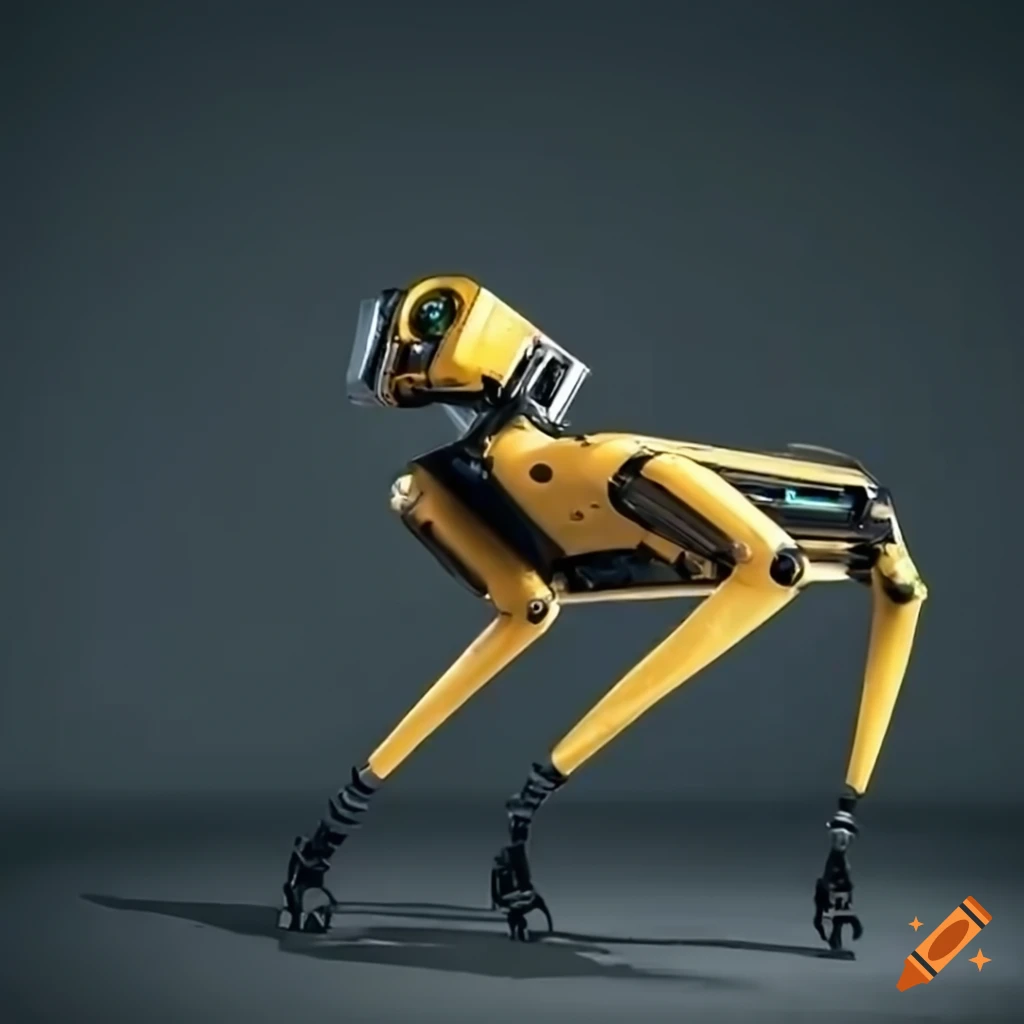 Boston dynamics robot dogrunning 4k image