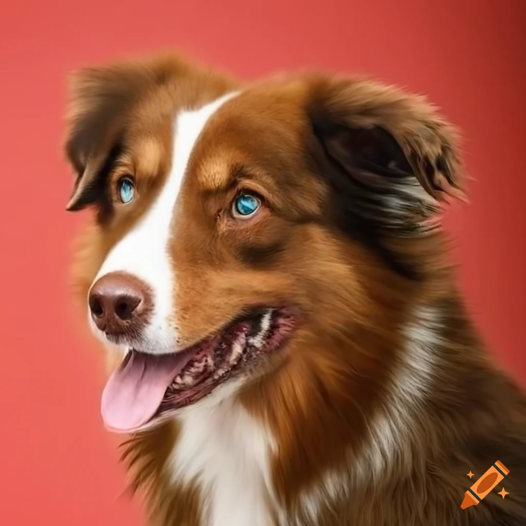 A realistic red australian shepard on Craiyon