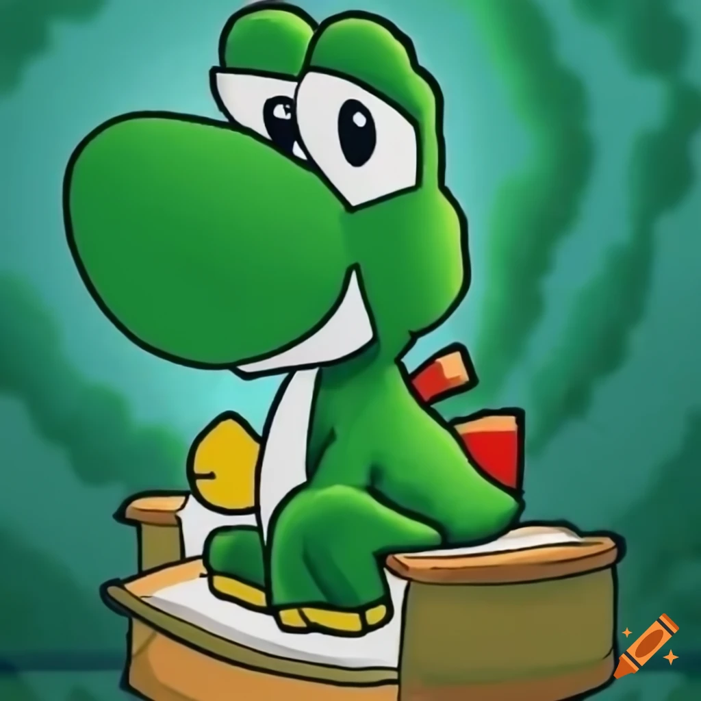 A soothing image with yoshi on Craiyon
