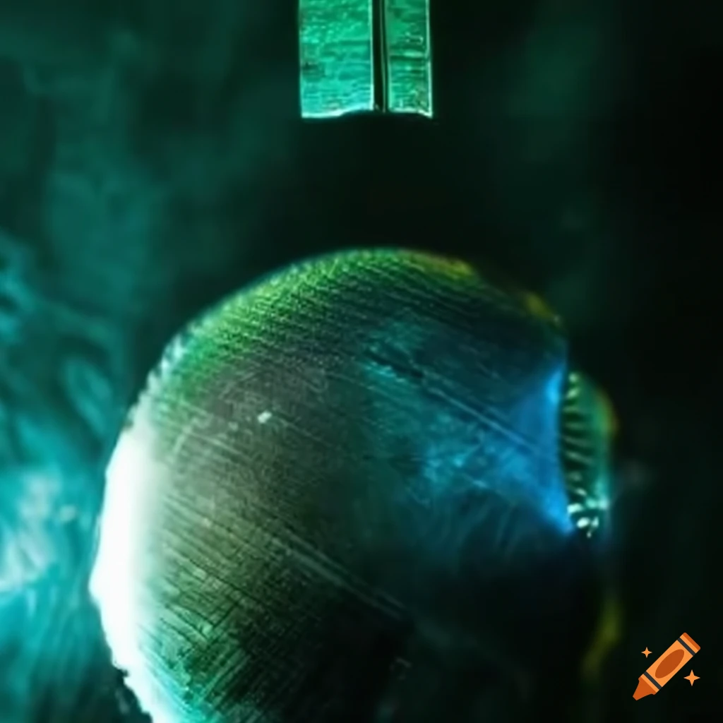 Matrix-inspired satellite in futuristic style on Craiyon