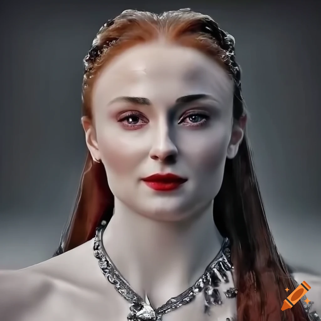 Gorgeous "sansa stark" red lips big eyes in ancient roman bath bathing sweet smile wet, award ...