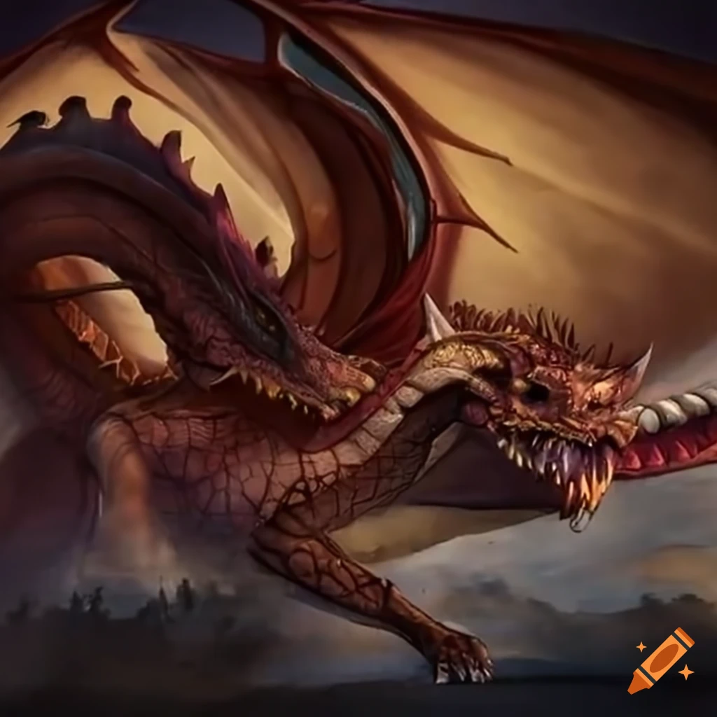 Dragon racing on Craiyon