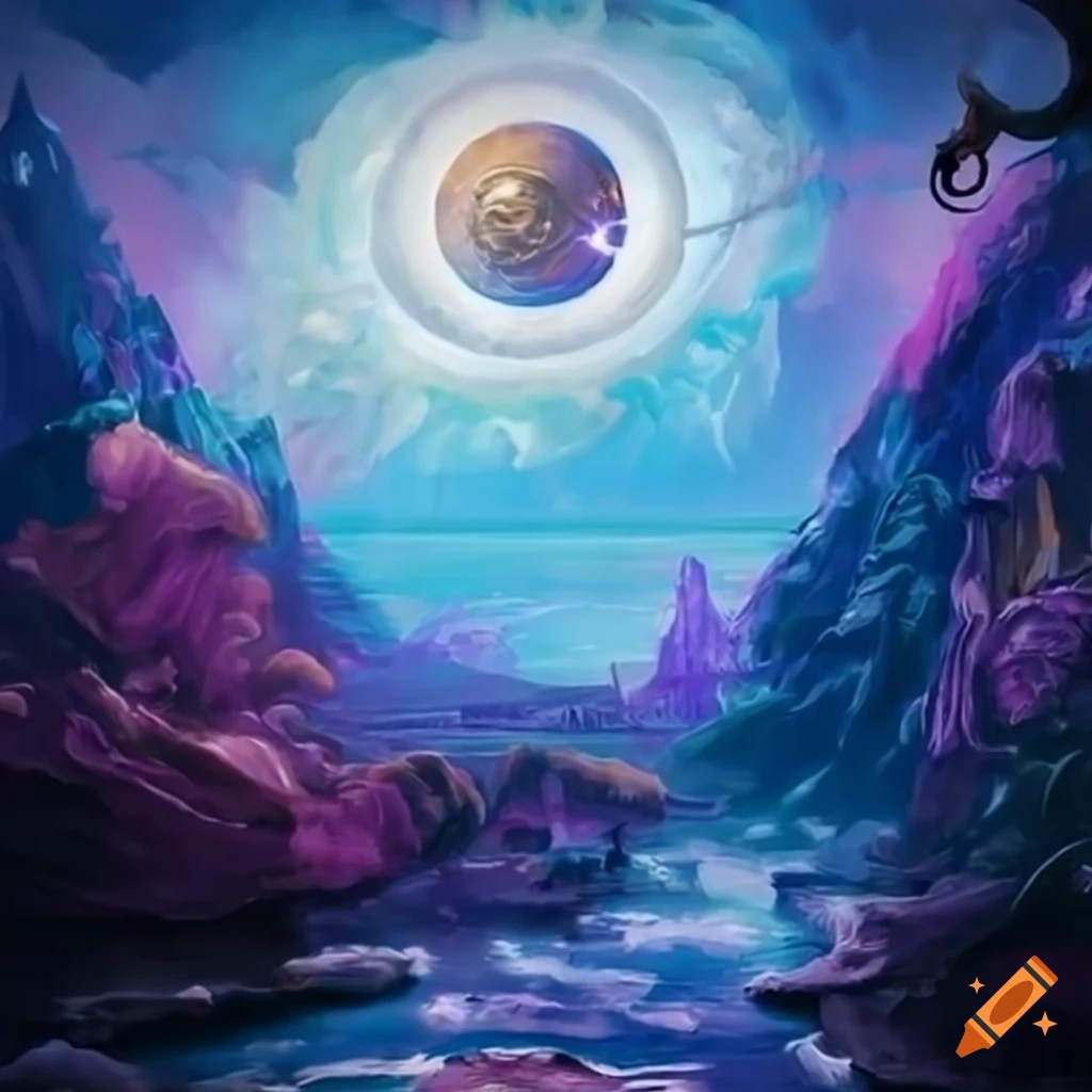 Celestial realms on Craiyon