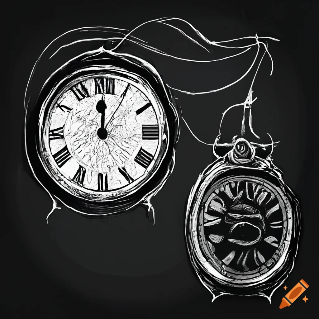 Steampunk Clock Drawing