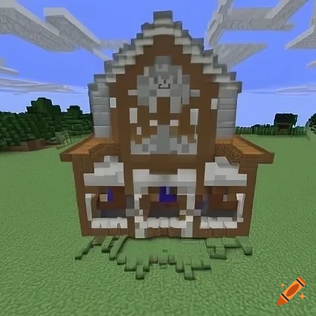 Minecraft map stand on Craiyon