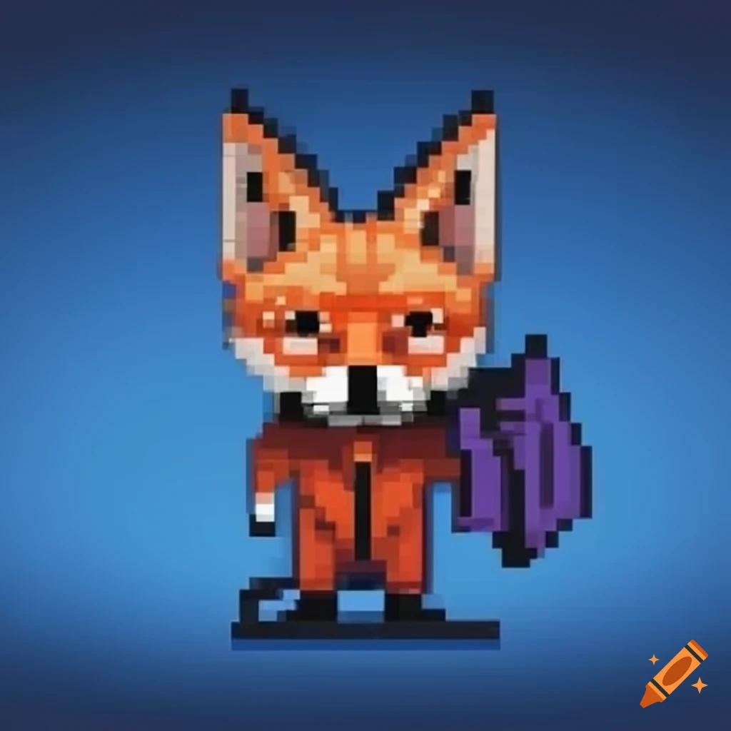 Fox in 16 bit on Craiyon