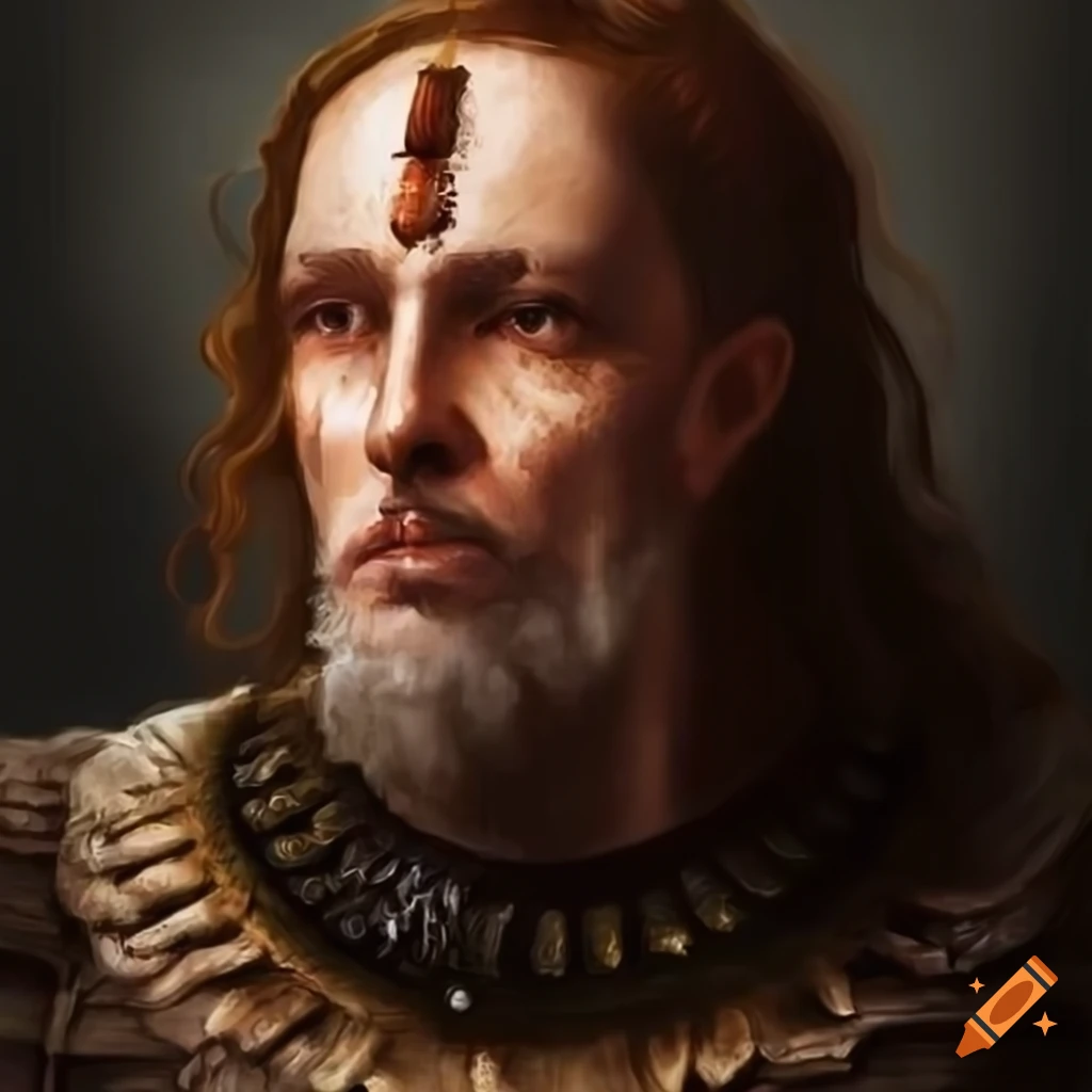 Medieval fantasy lord portrait