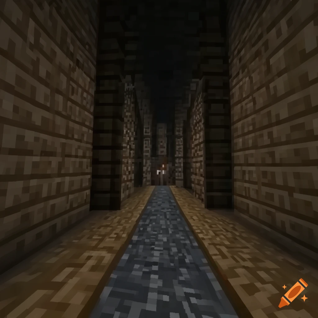 Dungeon minecraft server on Craiyon