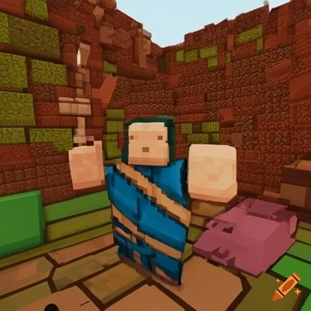 Block adventure lies on Craiyon