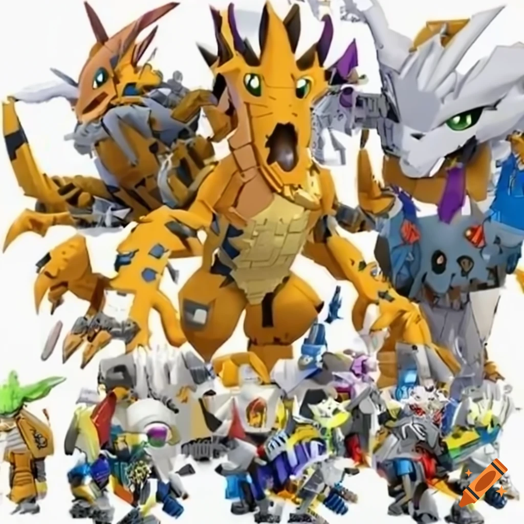 Digimon building competitions on Craiyon