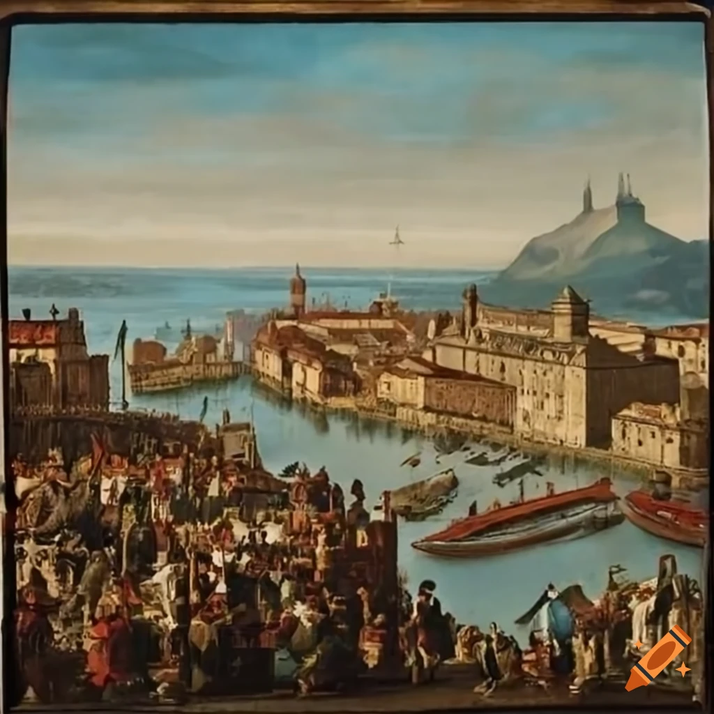 A city welcoming 900,000 citizens in late mediaeval style, early ...