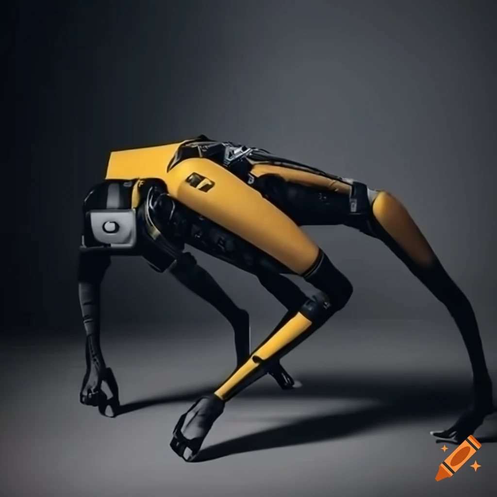 Boston dynamics robot dogrunning 4k image