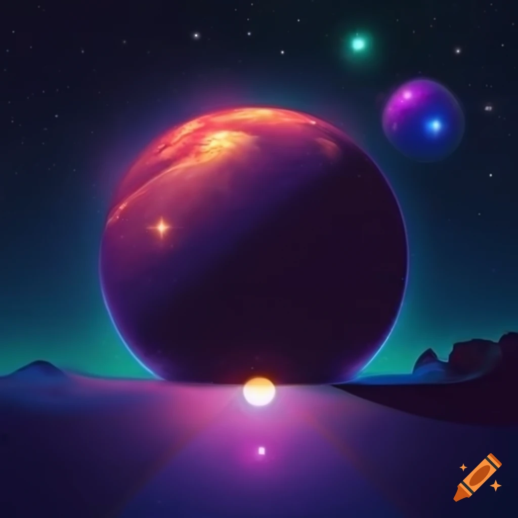 In this captivating minimalist-style artistic representation on the theme of space exploration ...