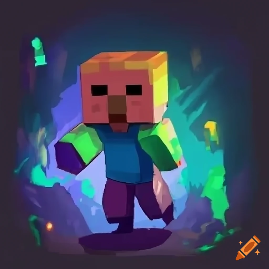 Minecraft evolved on Craiyon