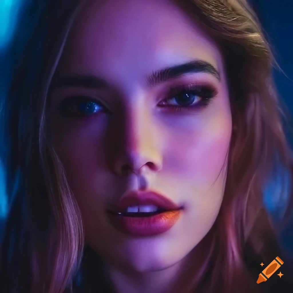 A realistic closeup face portrait A perfect stunning young looking ...