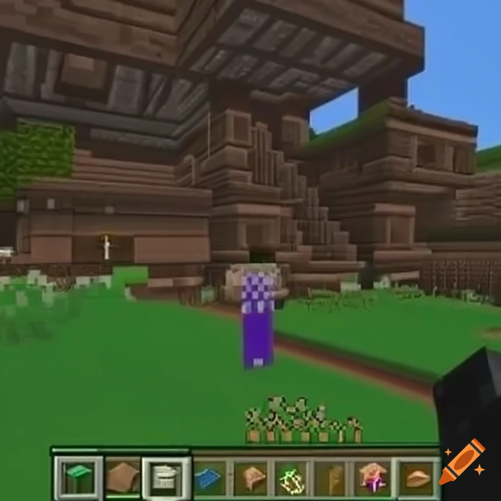 Curated minecraft experience on Craiyon